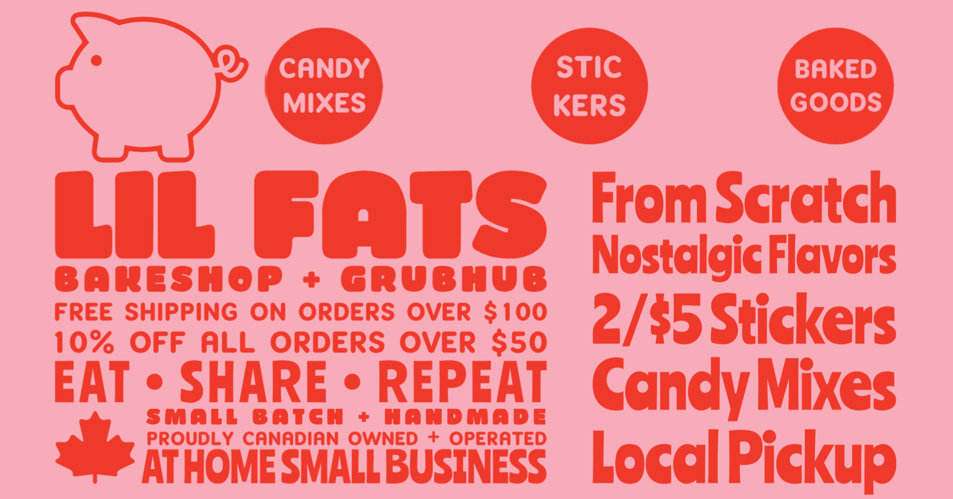 EH, JUST EAT IT! – LIL FATS BAKESHOP + GRUBHUB